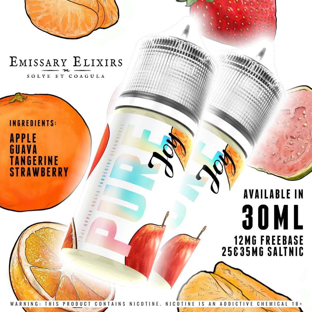 Emissary Elixirs Pure Joy Nic Salts 30ml 25mg – Vanilla Vape