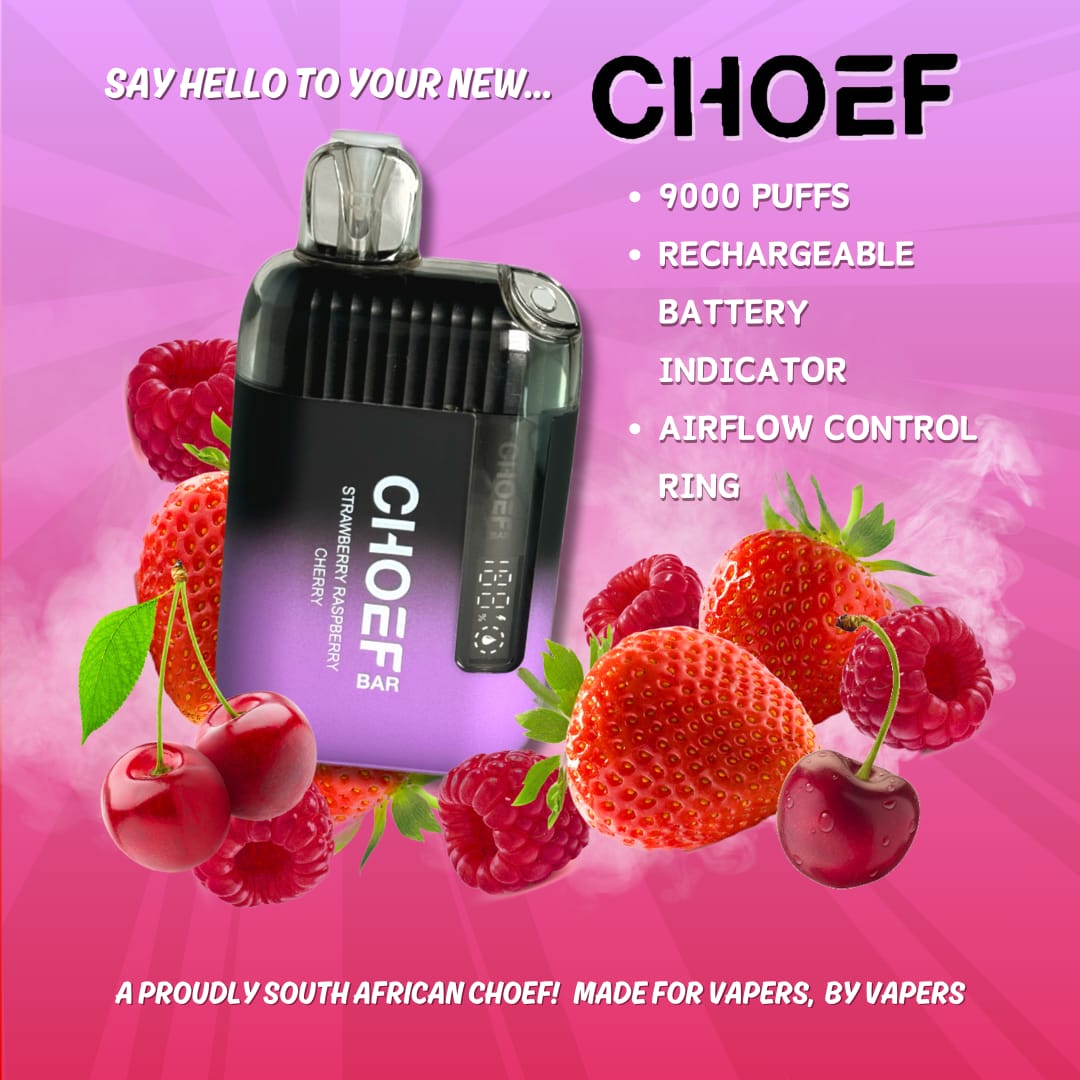 Choef Bar 9000 Puff Disposable 4% – Vanilla Vape